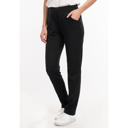 LPO Damen Sweatpants "EDINE Lounge", schwarz, Gr. 48, Jersey, 60% Polyester, 40% Baumwolle, Hosen, elastischer Bund mit Kordeln innen liegend
