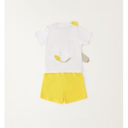 IDO M&auml;dchen Shorts "BABY BOY SUMMER SET", gelb, Gr. 80, 100% Baumwolle, Hosen