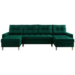 M&ouml;bel Kraft Wohnlandschaft mit Schlaffunktion Astra gr&uuml;n Ma&szlig;e (cm): B: 290 H: 75 &raquo; M&ouml;bel Kraft