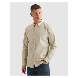 PME-Legend PME LEGEND Herren Langarmhemd, beige, Gr. L, Web, Obermaterial: 97% Baumwolle, 3% Elasthan, Hemden, Button-down-Kragen