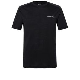super.natural Merino T-Shirt ALARM RUNNING in schwarz | Gr.: S