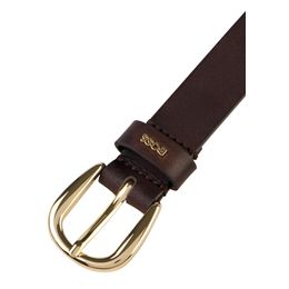 BOSS Damen Lederg&uuml;rtel "Laci-BOSS-G Sz25"schwarz braun 201, Gr. 80, unifarben, Leder, G&uuml;rtel, aus italienischem Rindsleder