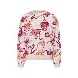 Ragwear Sweatshirt 'Wuss' female size S Cream / Berry / Light orange / Light pink