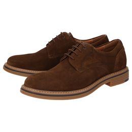 Sioux Herren Schn&uuml;rschuh "Encanio-712", Gr. 40, braun, Obermaterial: 100% Kalbsveloursleder CAVL. 100% Gummi rubber., Schuhe