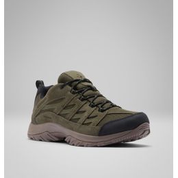 Columbia Herren Wanderschuh "CRESTWOOD WATERPROOF", Gr. 41,5, gr&uuml;n, Leder, Textil, Schuhe, wasserdicht