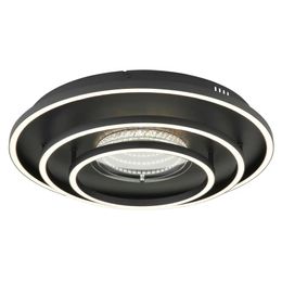 Globo Lighting Deckenleuchte schwarz Ma&szlig;e (cm): H: 10,8 &Oslash;: 51.1 &raquo; H&ouml;ffner