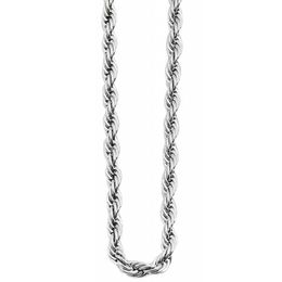 Adelia&acute;s ADELIA ́S Damen Kette ohne Anh&auml;nger "Damen Edelstahl Kordelkette Halskette", 55, Edelstahl, silber, Edelstahl, Halsketten