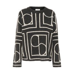 Soaked in Luxury Pullover 'Selta' Damen Gr&ouml;&szlig;e L schwarz / wei&szlig;