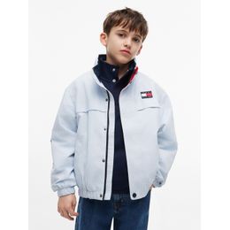Tommy Hilfiger Jungen Allwetterjacke, wei&szlig;, Gr. 16, gestreift, Web, Obermaterial: 100% Polyester. Futter: 100% Polyester, Jacken, Kinder bis 16 Jahre