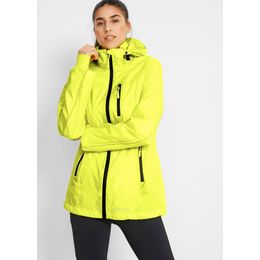 bonprix Damen Funktionsjackeneongelb, Gr. 46, Obermaterial: 100% Polyester. Meshfutter: 100% Polyester, Jacken, bequemer Schnitt, mit