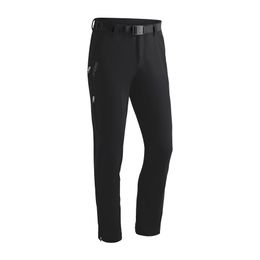 Maier Sports Herren Funktionshose "Naturno slim", schwarz, Gr. 30, 91% Polyamid, 9% Elasthan, Hosen, Herren Wanderhose, elastische Trekking-Hose, 4