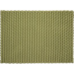 Pad Fu&szlig;matte &raquo;UNI, Schmutzfangmatte&laquo; rechteckig 15 mm H&ouml;he handgewebt, Uni Farben, In- und Outdoor geeignet, auch als L&auml;ufer gr&uuml;n Kunstfaser B : 72cm 