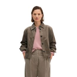 Marc O'Polo MARC O'POLO Damen Kurzjacke "aus weicher Bio-Baumwolle", braun, Gr. 44, unifarben, Obermaterial: 100% Baumwolle, Jacken