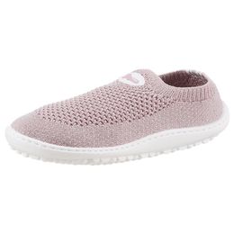 Leguano M&auml;dchen Barfu&szlig;schuh &raquo;LEGUANITO SCIO&laquo; , Slipper, Freizeitschuh, Bequemschuh verst&auml;rkt das taktile Empfinden rosa 25