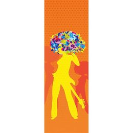ARCHITECTS PAPER Fototapete &raquo;Funky Vibes Orange&laquo; Grafik Fototapete Retro Tapete Panel 1,00m x 2,80m bunt Vlies B/L: 1m x 2,8m