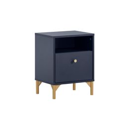 Tchibo - Nachttisch &raquo;Alfa&laquo; - 40,5x33x53cm - dunkelblau -