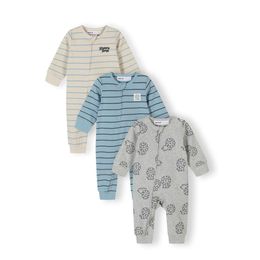 MINOTI Strampler Jungen Gr&ouml;&szlig;e 74/80 ecru / marine / royalblau / graumeliert