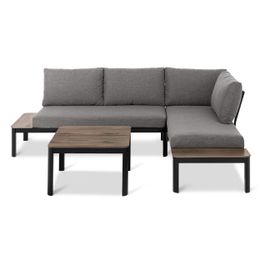 Tchibo - Flexible Lounge-Ecke mit Duraboard -Tischplatten - 251,5x182,5x73cm - schwarz -