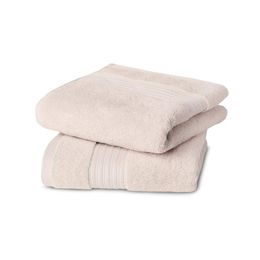 Tchibo - 2 Handt&uuml;cher mit Kordelborte - beige