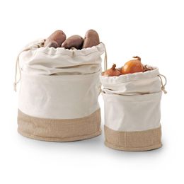 Tchibo - 2 Aufbewahrungsbeutel - beige