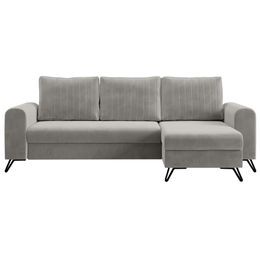 Ecksofa mit Schlaffunktion Axel grau Ma&szlig;e (cm): B: 242 H: 90 Sofas > Sofas nach Material > Stoffsofas &raquo; Sofa DE