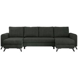 Wohnlandschaft Dunkelgrau grau Ma&szlig;e (cm): B: 312 H: 90 Sofas > Sofas nach Material > Stoffsofas &raquo; Sofa DE