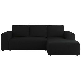 Ecksofa Beige mit Schlaffunktion Trentino schwarz Ma&szlig;e (cm): B: 266 H: 89 Sofas > Sofas nach Material > Stoffsofas &raquo; Sofa DE
