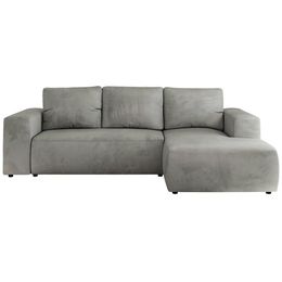Ecksofa Beige mit Schlaffunktion Trentino grau Ma&szlig;e (cm): B: 266 H: 89 Sofas > Sofas nach Material > Stoffsofas &raquo; Sofa DE