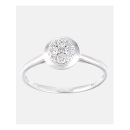 Diamant L'&eacute;ternel Cluster-Ring aus 375 Wei&szlig;gold mit 0.23 Karat Diamant | Gr.: 58