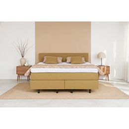 Die PlanBar Boxspringbett &raquo;OC-ON23163&laquo; inkl. Matratzen, Topper u. Bonellfederkern Unterbau, 160/180x200cm 100% Polyester Polyester, Liegefl&auml;che B/L: 
