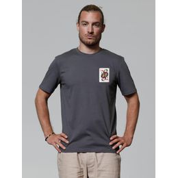 wat? Apparel T-Shirt K&ouml;nigin der Herzen in Grau | Gr.: 46