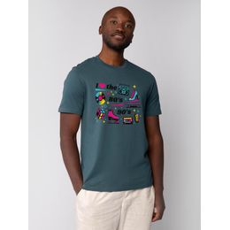 wat? Apparel T-Shirt 80s Love in Petrol | Gr.: 58