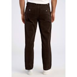 LINDBERGH Herren Cordhose "Cordhose Relaxed Loose Fit"dk braun, Gr. 34, unifarben, Obermaterial: 98% Baumwolle, 2% Elasthan, Hosen