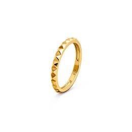 Tchibo - 925 Silber Ring Pyramide - Damen - Gr. 20 - gold