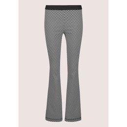 Madeleine Mode MADELEINE Damen Stoffhose "Hose Stretch Bootcut-Hose mit weitem Bein", schwarz, Modern, Gr. 20, Obermaterial: 38% Polyamid PA. 36% Viskose CV. 20%