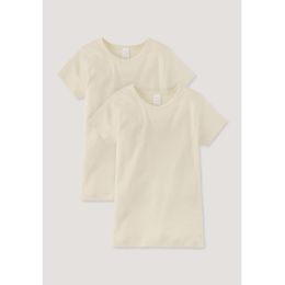 hessnatur Kurzarmhemd PureNature 2er-Set in natur | Gr.: 110/116