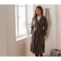 Tchibo - Mantel aus Wollmix - Damen - Gr. 42 - braun