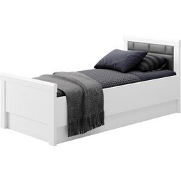 Priess Einzelbett &raquo;Arnsberg&laquo; Komfortliegeh&ouml;he wei&szlig; Liegefl&auml;che L&auml;nge B: 200cm x 100cm, H&ouml;he Bettseite: 49cm, ohne Matratze