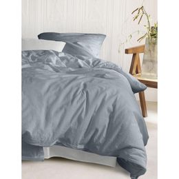 Irisette Bettw&auml;sche &raquo;Oslo 8787&laquo; 2 super soft, k&uuml;hlend und atmungsaktiv, pflegeleicht und b&uuml;gelfrei grau Seersucker, Obermaterial: 100% Baumwolle B/L: 155cm x 