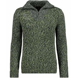 Ragman Herren Troyer, gr&uuml;n, Gr. M, Strick, 100% Baumwolle, Pullover