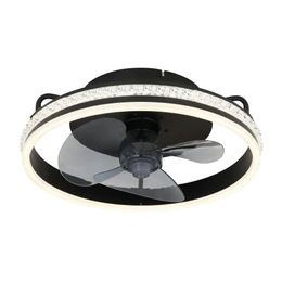 Globo Lighting Deckenventilator schwarz Ma&szlig;e (cm): H: 14,5 &Oslash;: 40 &raquo; H&ouml;ffner