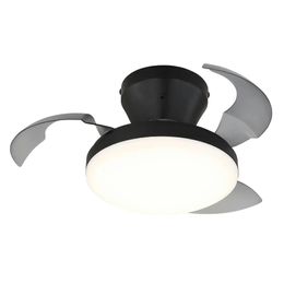 Globo Lighting Deckenventilator schwarz Ma&szlig;e (cm): H: 15,5 &Oslash;: 38 &raquo; H&ouml;ffner