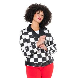 Angel of Style Lederjacke in schwarz | Gr.: 48