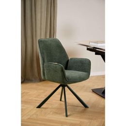 ACTONA GROUP Esszimmerstuhl &raquo;Graham 2er Set mit Armlehnen - drehbar & gepolstert, mehreren Farben&laquo; (Set) 2 Stk.Stoff, dekorativer Cut-Out, 