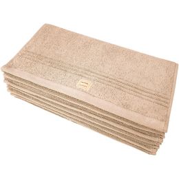 Dyckhoff Gaestehandtuecher &raquo;Nature&laquo; grau Frottier, Obermaterial: 100% Baumwolle B/L: 30cmx50cm, 6 Stk., Frottier