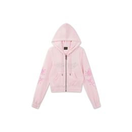 Ed Hardy Sweatjacke 'Liebe und Dornen' Damen Gr&ouml;&szlig;e L rosa