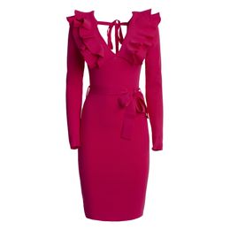 Influencer Kleid Damen Gr&ouml;&szlig;e XL himbeer