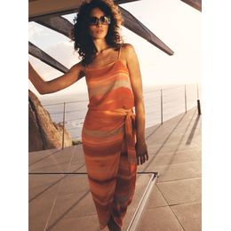 Apricot Damen Midirock "Midirock", orange, Gr. 36, uni, gewebt, Obermaterial: 100% Viskose CV., R&ouml;cke, mit Wickeltechnik
