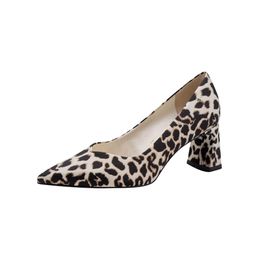 Tamaris Pumps female size 38 Cream / Camel / Black