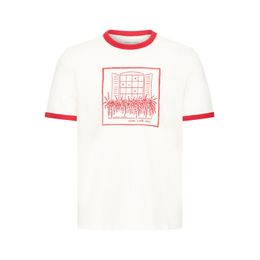 Casual Friday Herren Rundhalsshirt "Rundhalsshirt CFTorpe", wei&szlig;, Gr. L, Obermaterial: 100% Baumwolle CO., Shirts